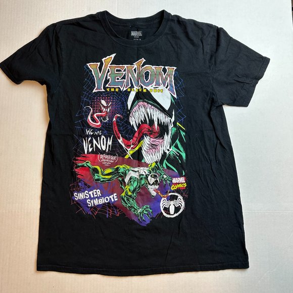 Marvel | Shirts | Marvel Mens 200ss Venom Symbiote Comic Art Tshirt ...